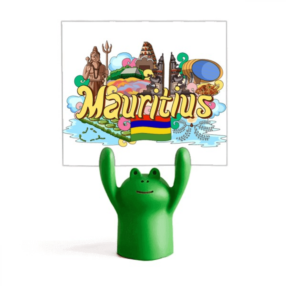 Seven Coloured Earth Mauritius Graffiti Memo Holder Cartoon Animal Frog ...