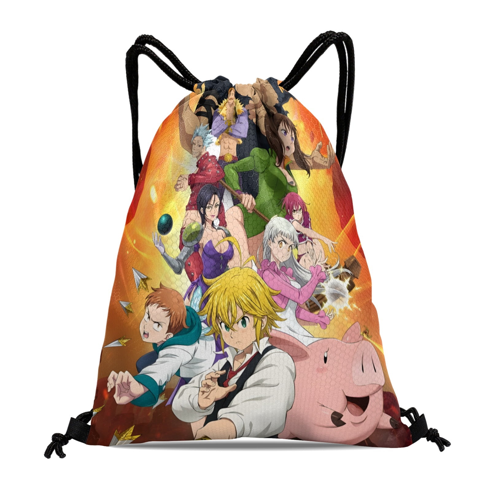Seven Deadly Sins Aqua-Dry Drawstring Bag:Suitable for fitness, hiking ...