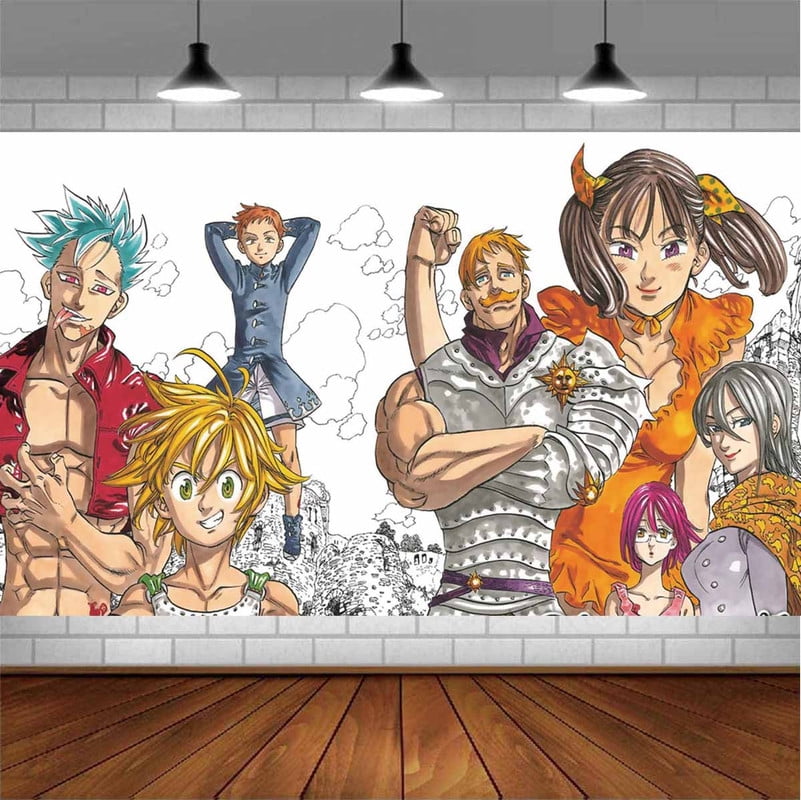 Seven Deadly Sins Backdrop Banner Party Supplies Poster Movie Theme ...