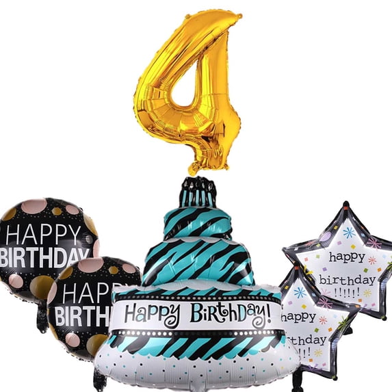 Seven Deadly Sins Balloons Party Supplies 4th Big Number Decorations ...