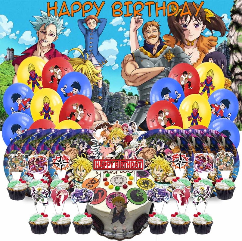 Seven Deadly Sins Birthday Party Supplies Balloons Plates Decoration ...