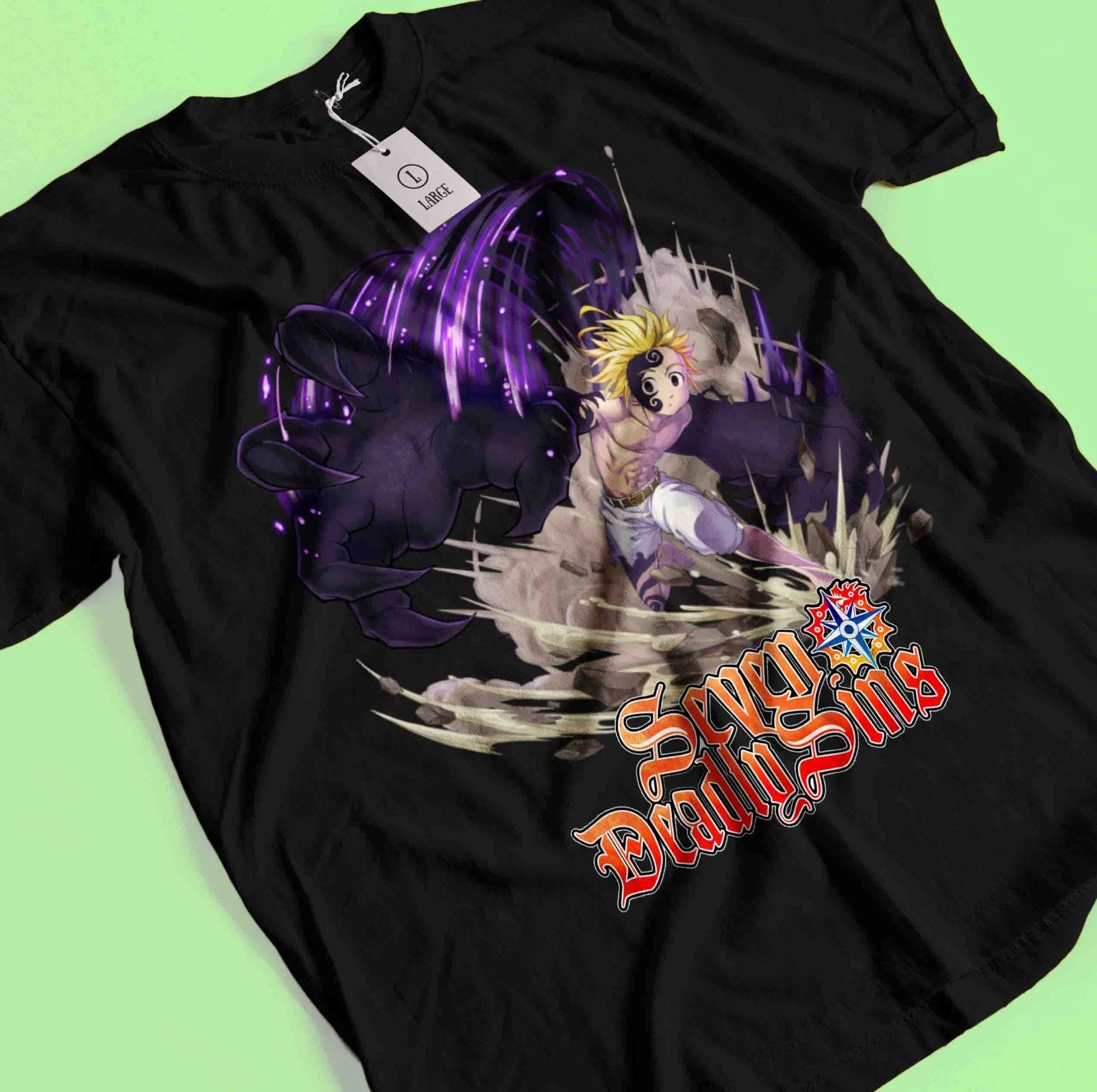 Seven Deadly Sins Shirt Meliodas Tshirt Escanor T-Shirt Elizabeth Ban ...