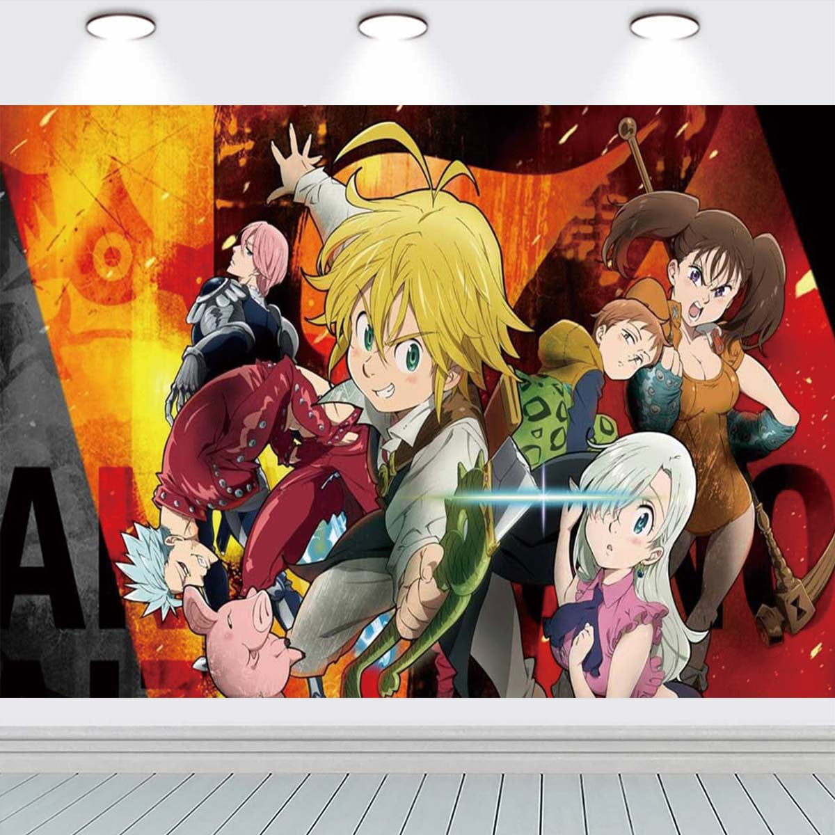 Seven Deadly Sins school Poster Backdrop Banner Party Supplies Birthday ...