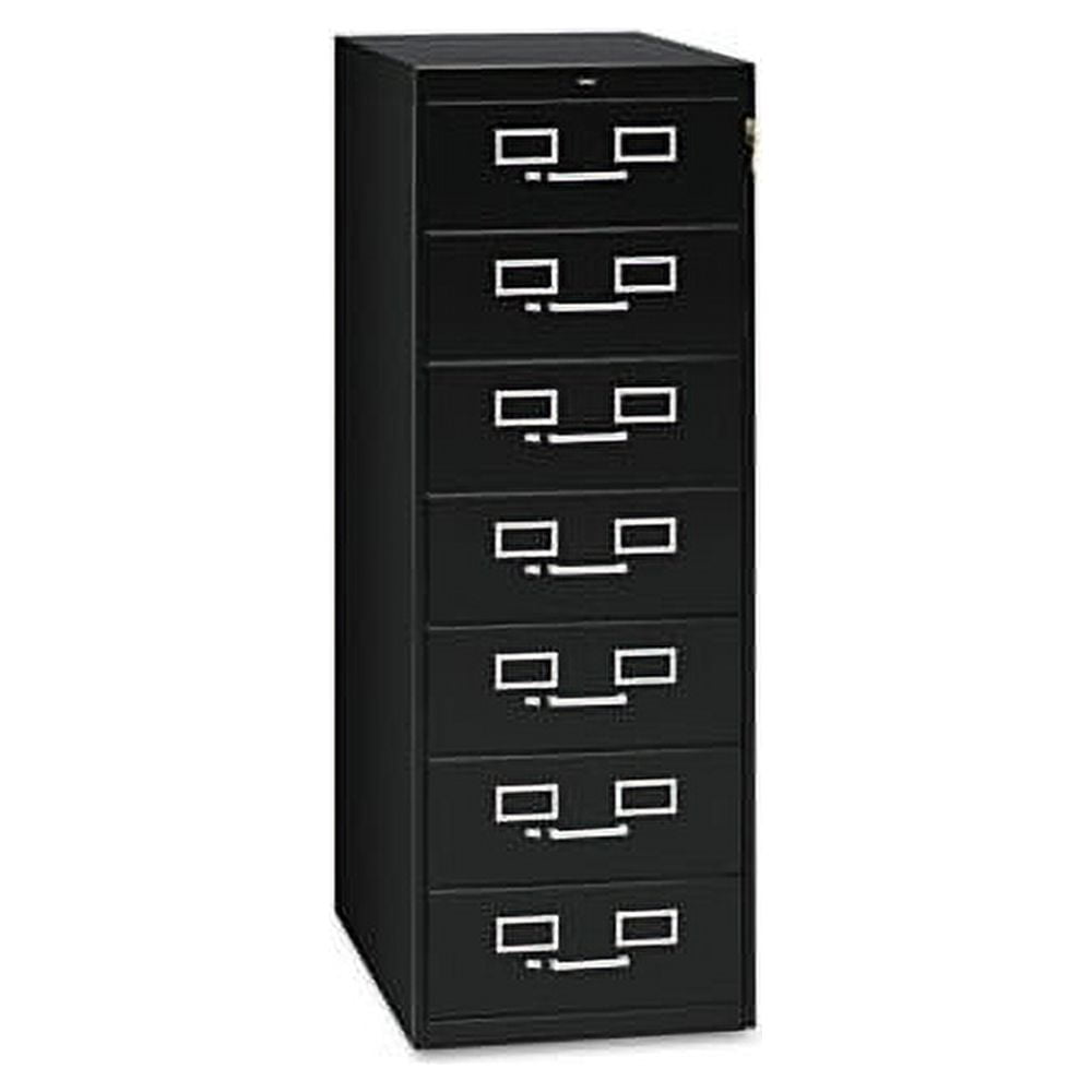 Seven-Drawer Multimedia Cabinet for 5 x 8 Cards 19.13w x 28.5d x 52h ...