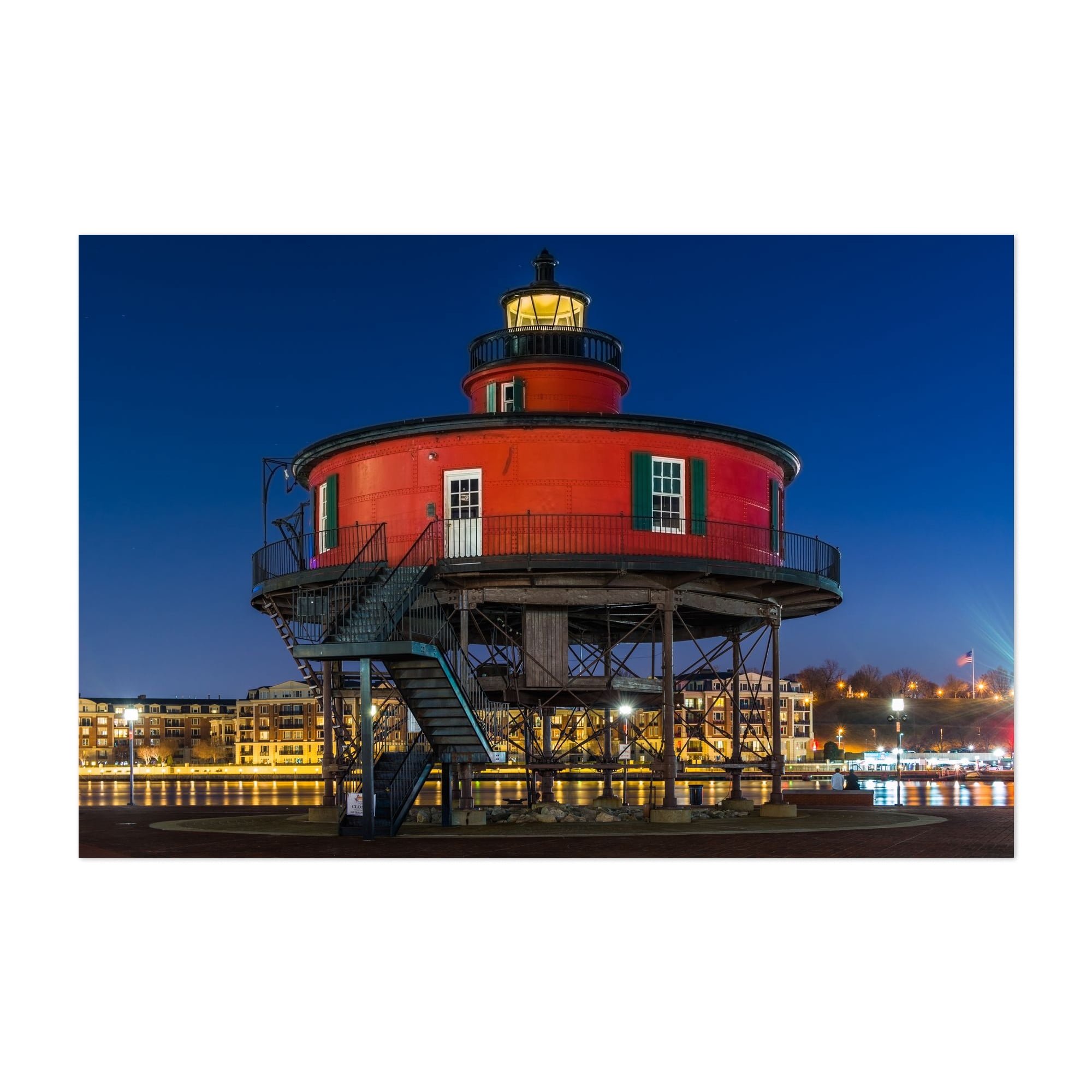 Seven Foot Knoll Lighthouse - Baltimore Maryland Photography Unframed ...