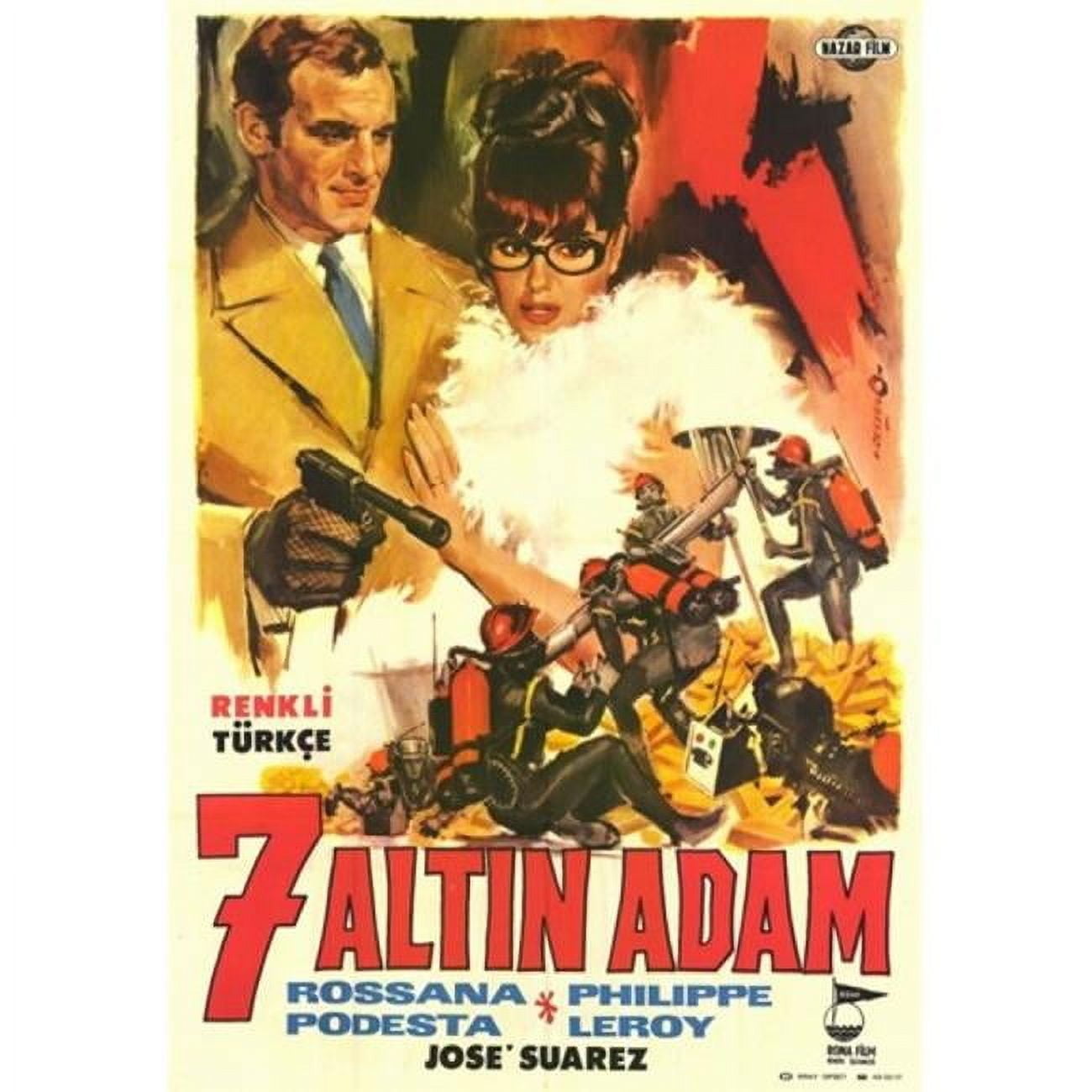 Seven Golden Men Movie Poster - 11 x 17 in. - Walmart.com