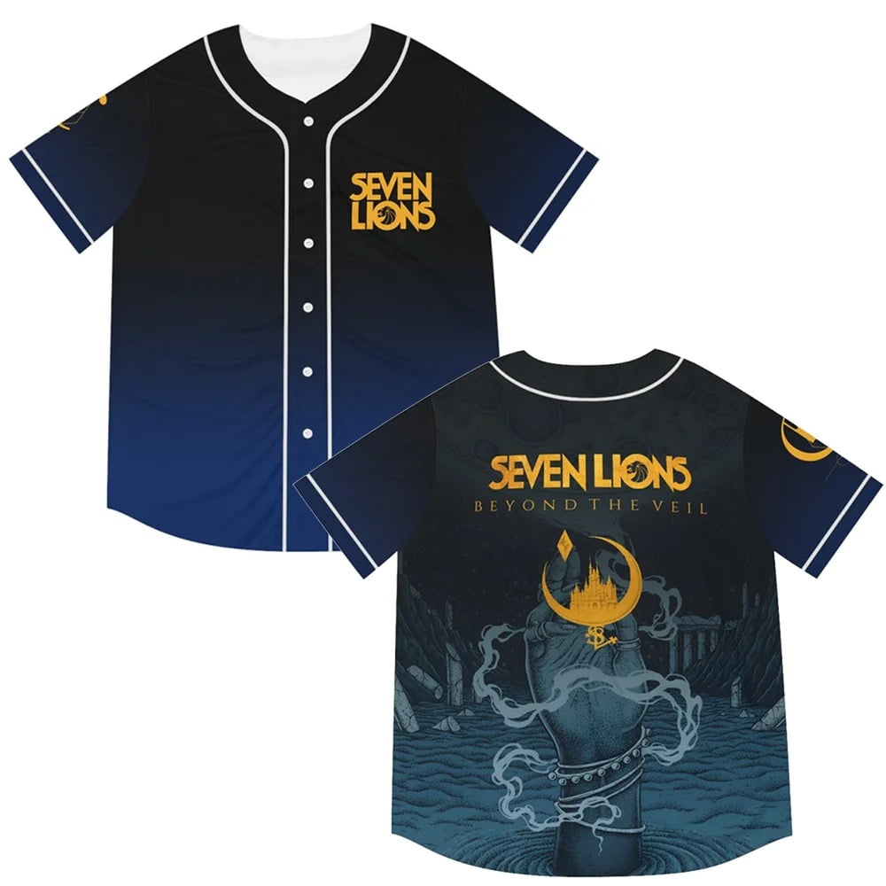 Seven Lions Merch Beyond The Veil Baseball Jersey Men/Women Casual Thin ...