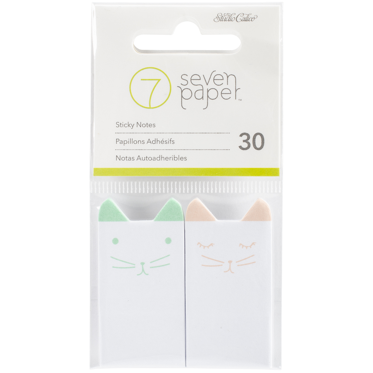 Seven Paper Baxter Sticky Note Pads 1"X2" 2/Pkg-15 Sheets Each ...