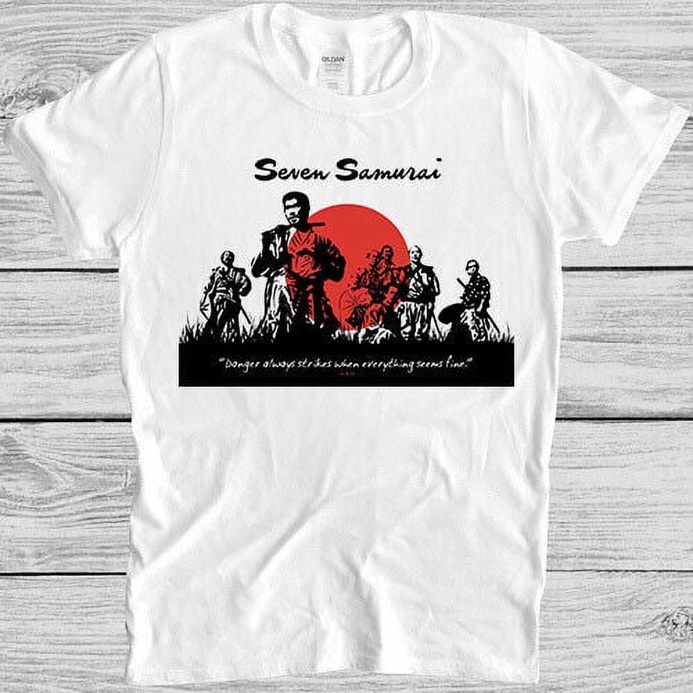 Seven Samurai T Shirt 643 Akira Kurosawa Japanese Movie Gift Tee ...