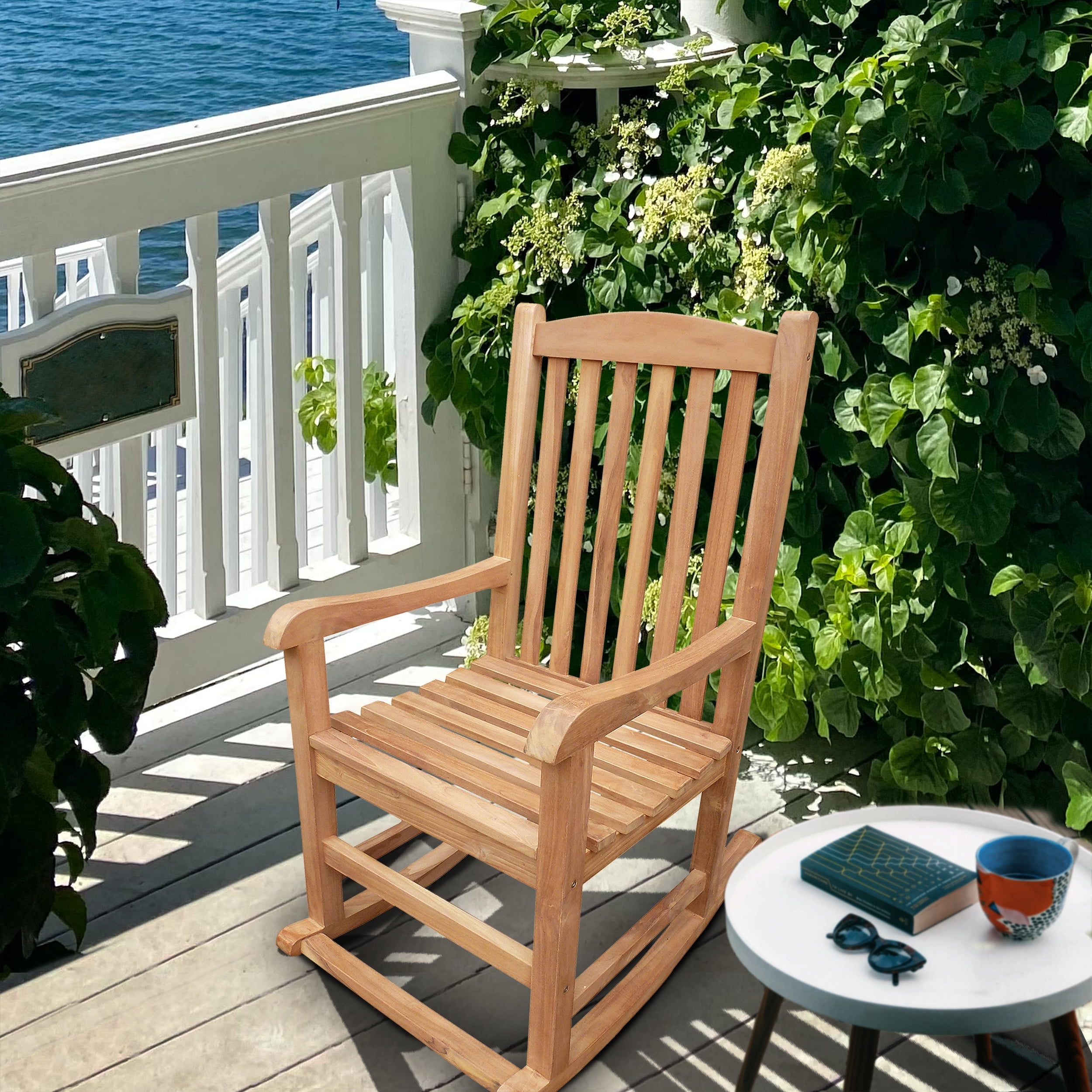 Seven Seas Teak Salvador Outdoor Patio Rocking Chair made from A-Grade ...