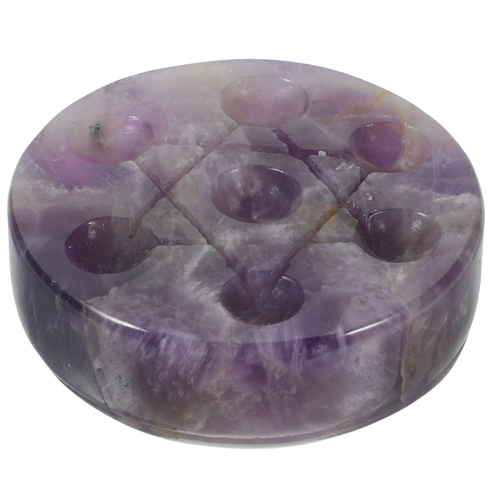 Seven Star Array Desktop Decoration Chakra Star Base 5x5x1.5cm Purple ...