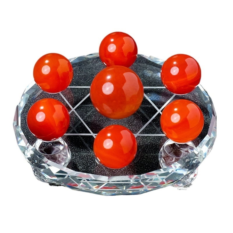 Seven-Star Array Wealth Crystal Balls, Five Elements Crystal Ball Feng ...