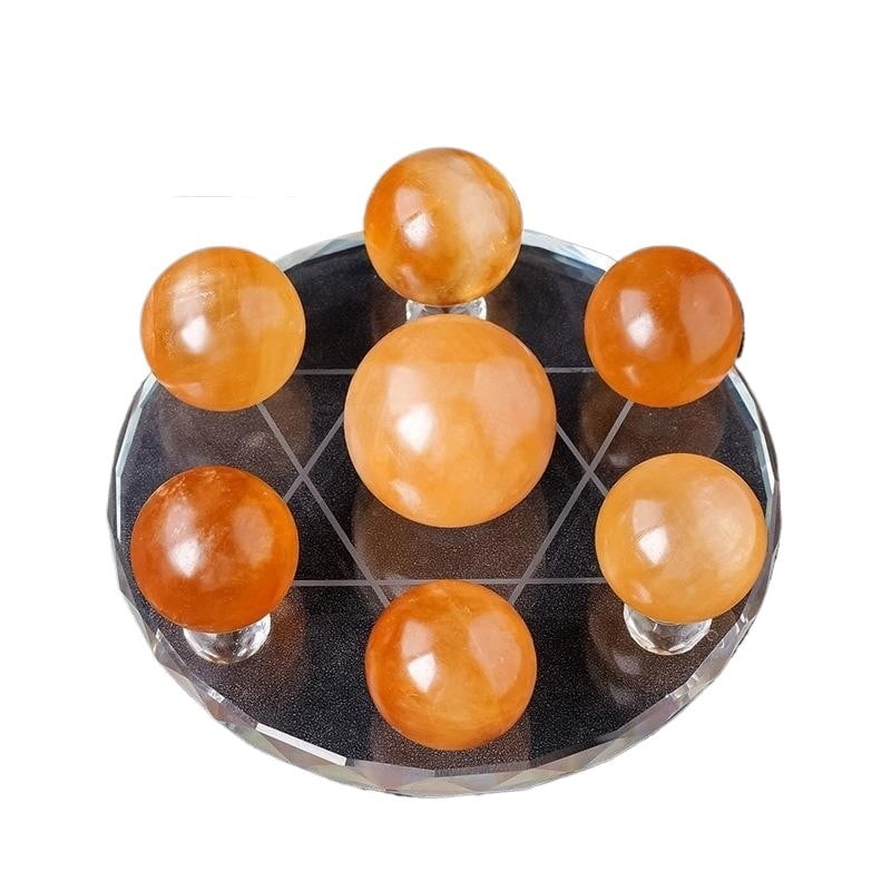 Seven-Star Array Wealth Crystal Balls, Five Elements Crystal Ball Feng ...