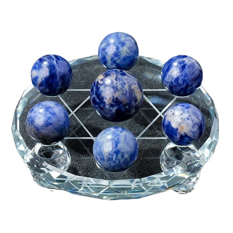 Seven-Star Array Wealth Crystal Balls, Five Elements Crystal Ball Feng ...