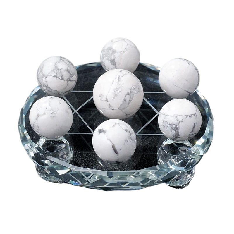 Seven-Star Array Wealth Crystal Balls, Five Elements Crystal Ball Feng ...