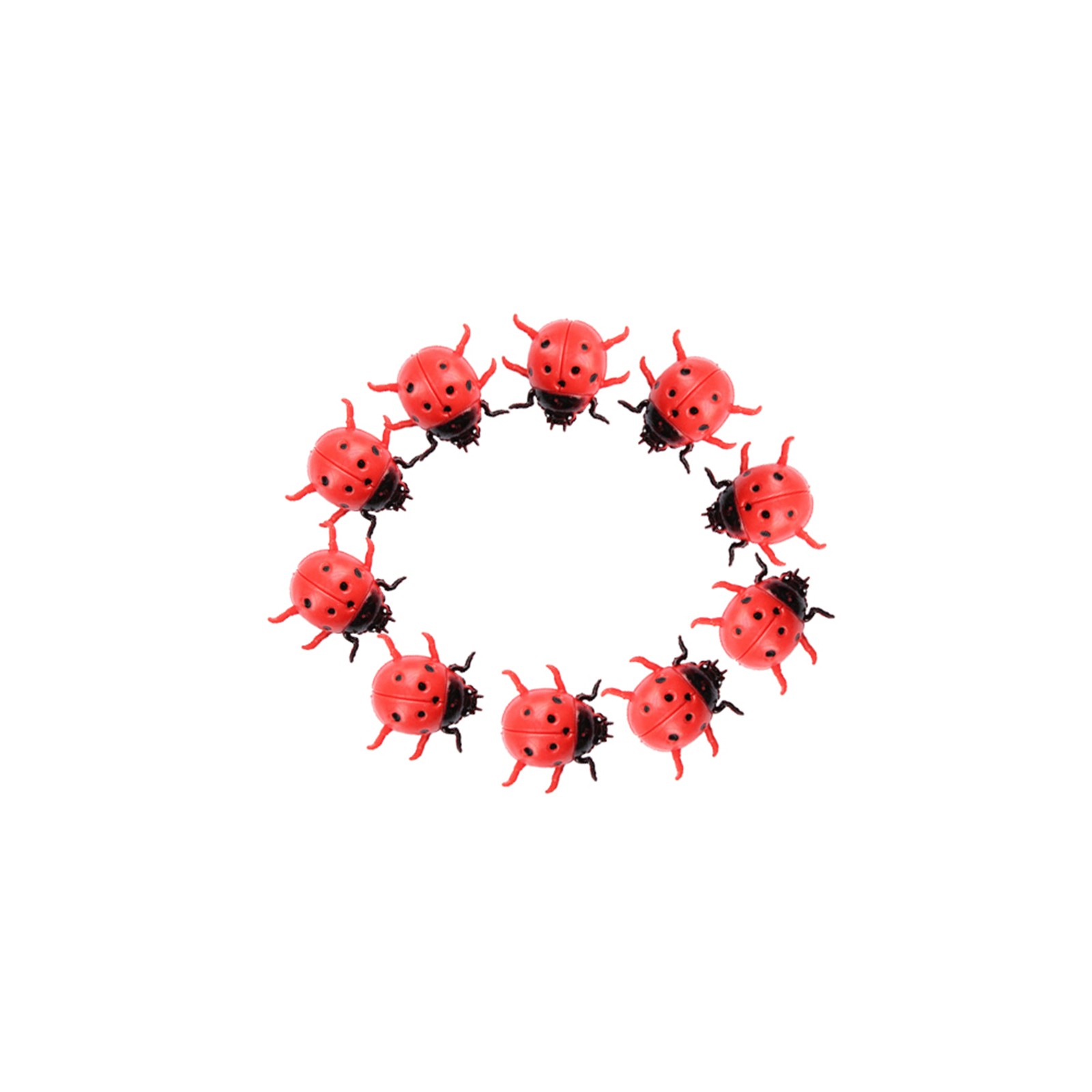 Seven Star Ladybug Refrigerator Sticker with Magnetic Backplate, Soft ...