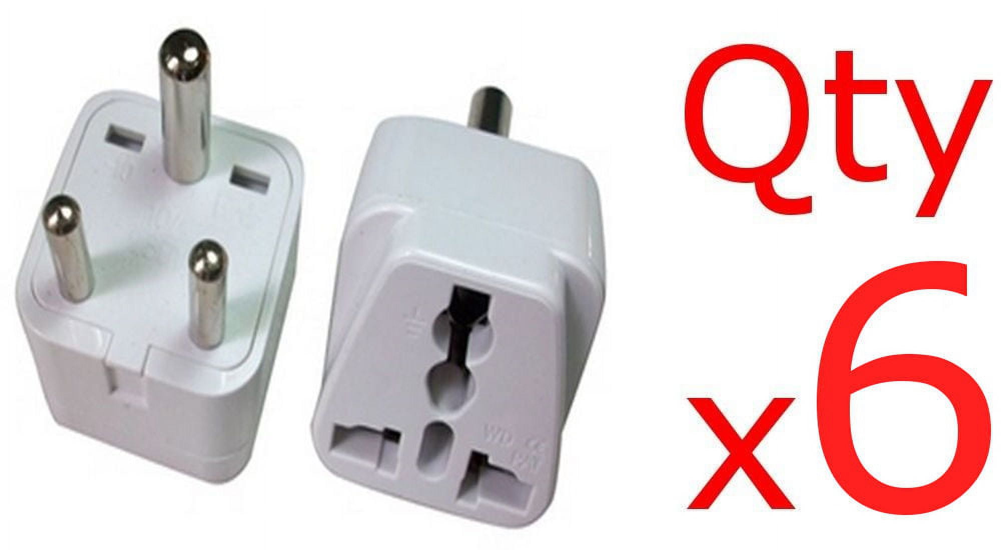 Seven Star SS415iW Travel Plug Adapter Set For India, 6 Count - Walmart.com