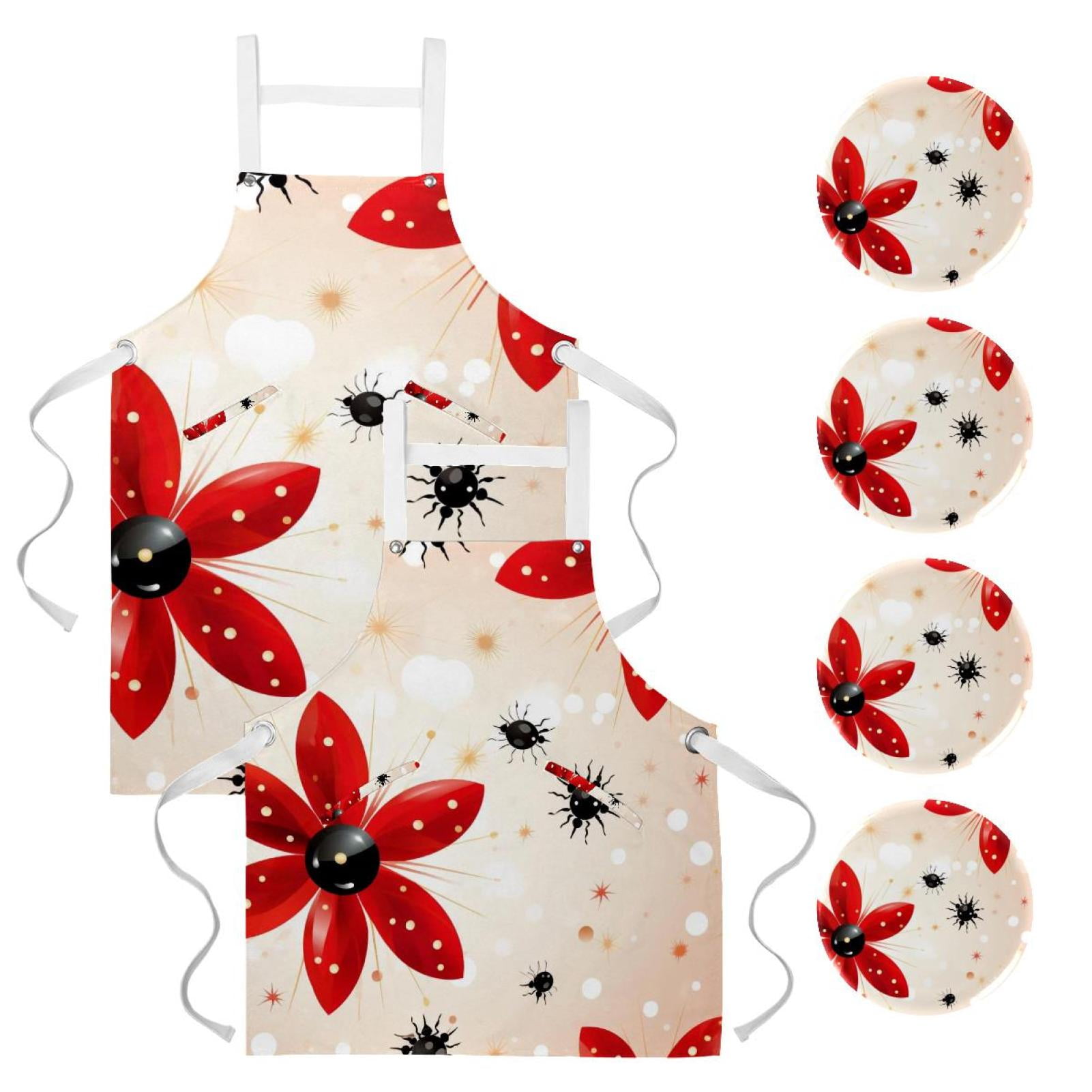 Seven Starred Iadybird 2 Pack Waterproof Circle Pins with Pockets and ...