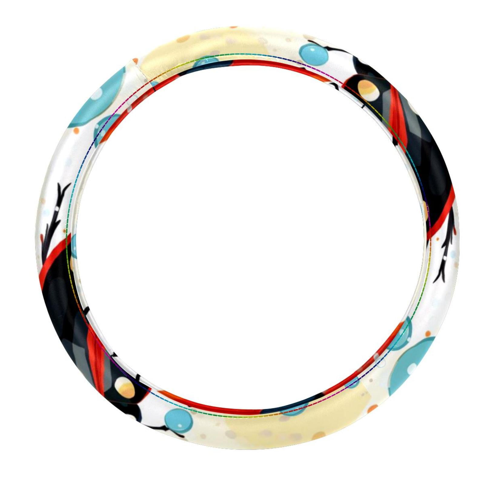 Seven Starred Iadybird Car Wheel Cover 14.5 Inch PVC Leather Steering ...