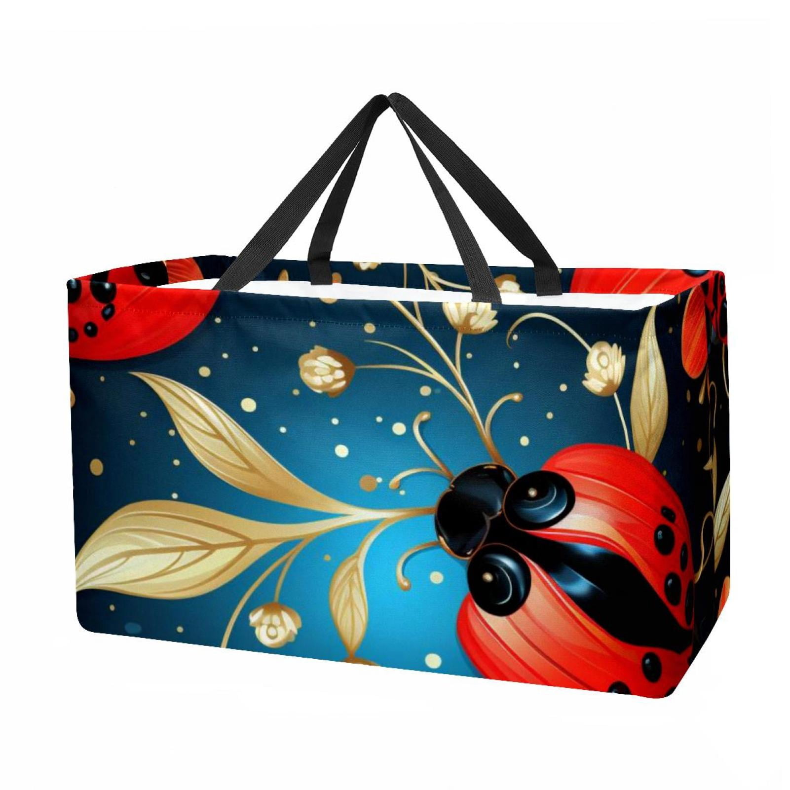 Seven Starred Iadybird Collapsible Oxford Cloth Tote Bag: Reusable ...