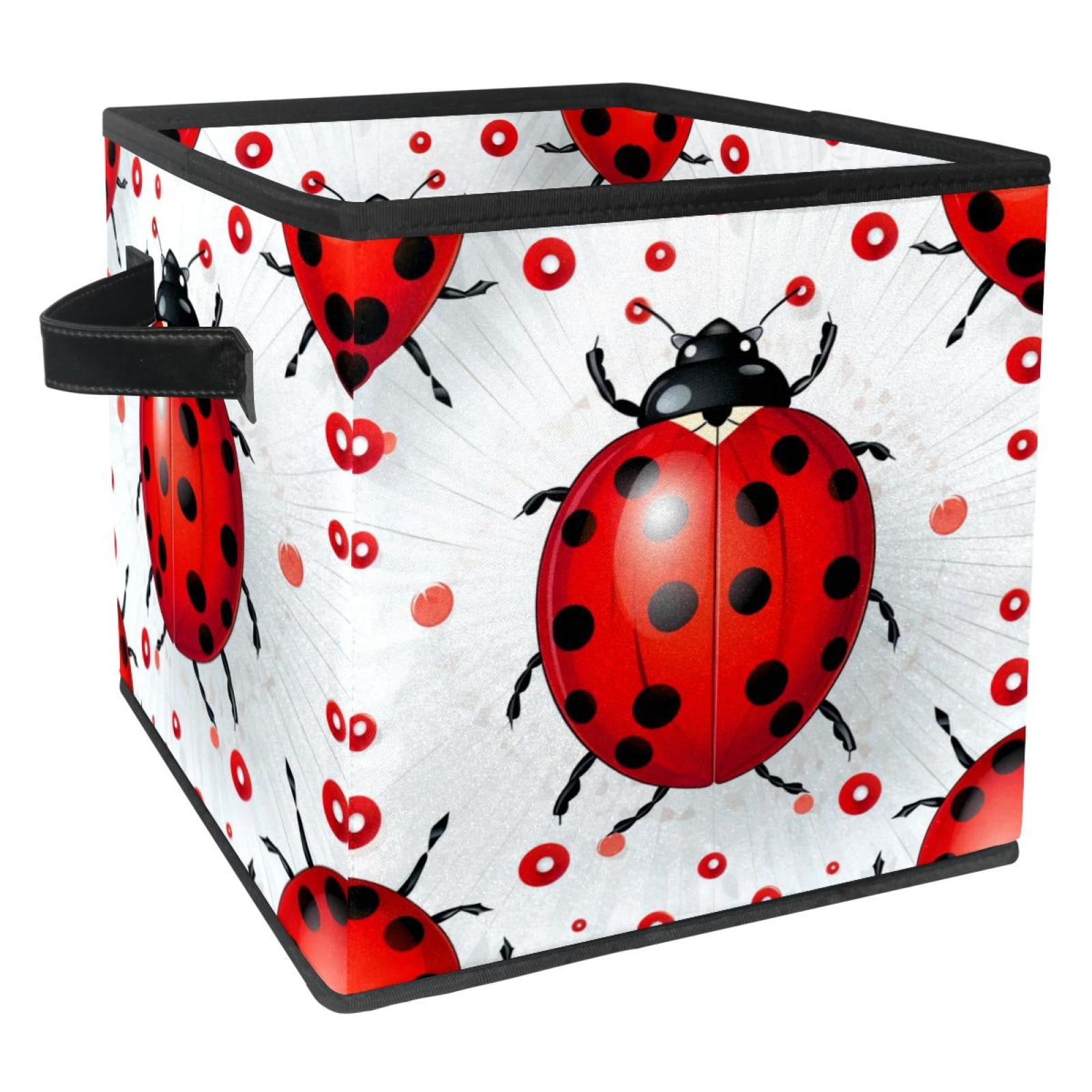 Seven Starred Iadybird Foldable Cube Organizer with Handle, 10.8"x10.5 ...