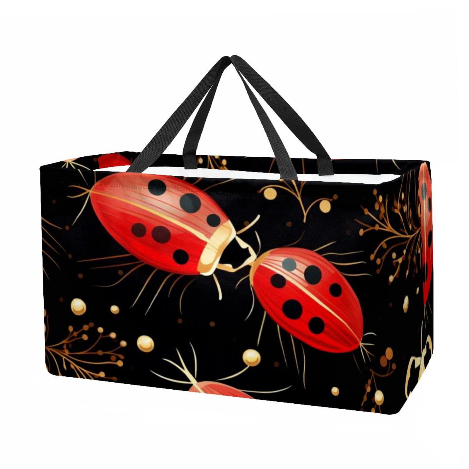 Seven Starred Iadybird Large Capacity Reusable Foldable Cube Organizer with Oxford Cloth ...