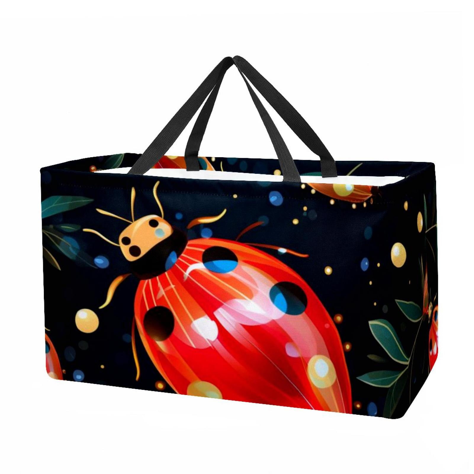 Seven Starred Iadybird Large Capacity Reusable Foldable Oxford Cloth ...