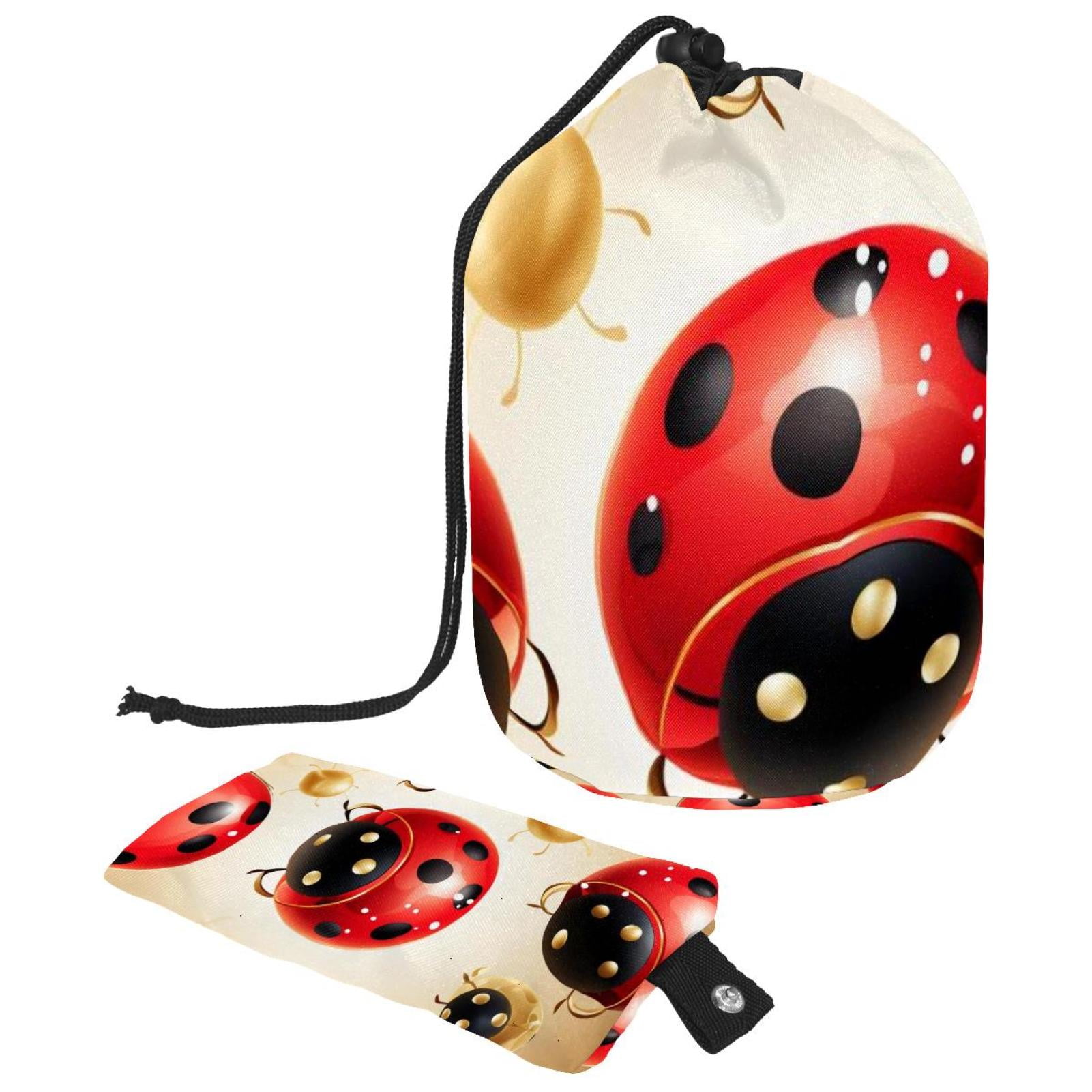 Seven Starred Iadybird Portable Drawstring Foldable Travel Laundry Bag ...
