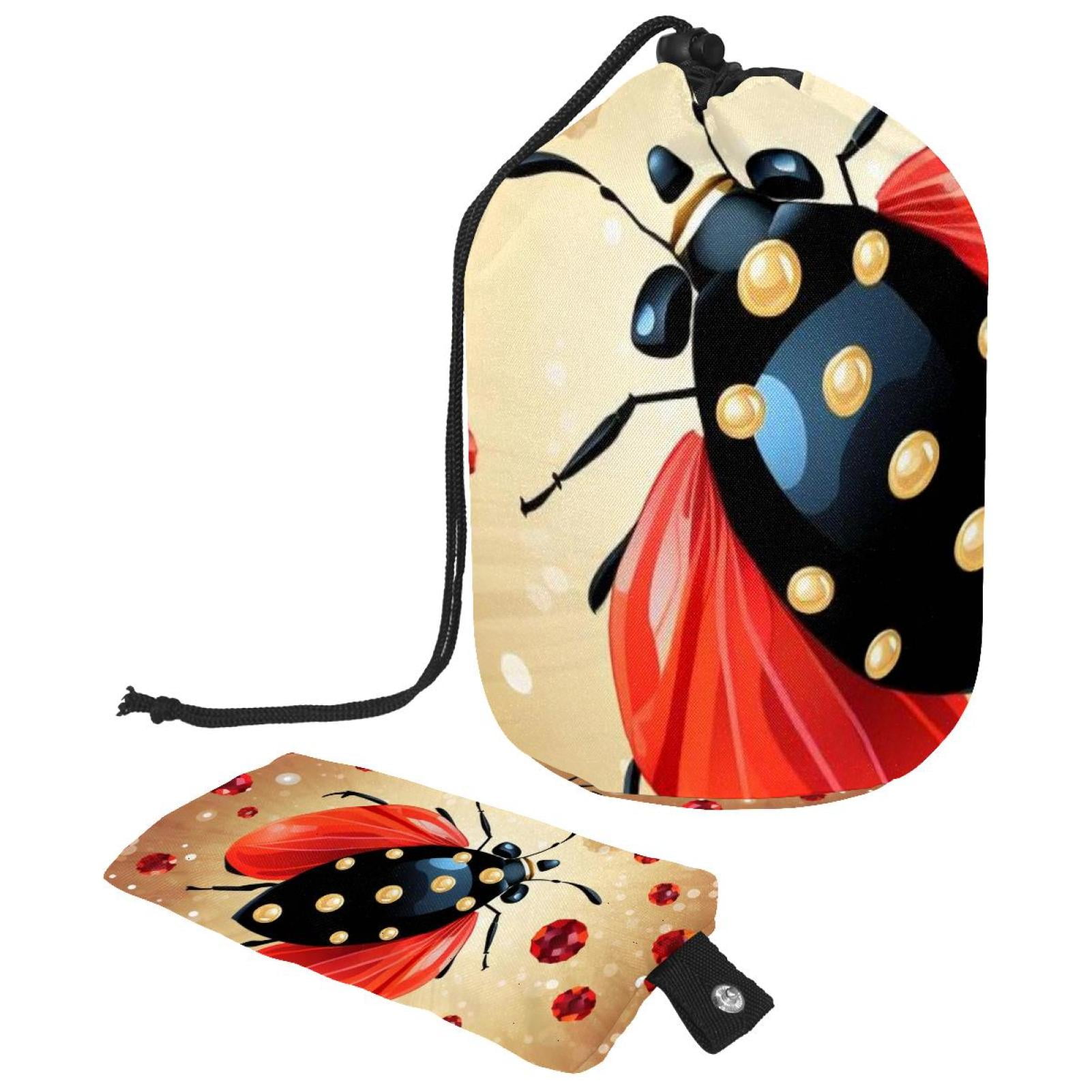 Seven Starred Iadybird Portable Drawstring Foldable Travel Laundry Bag ...