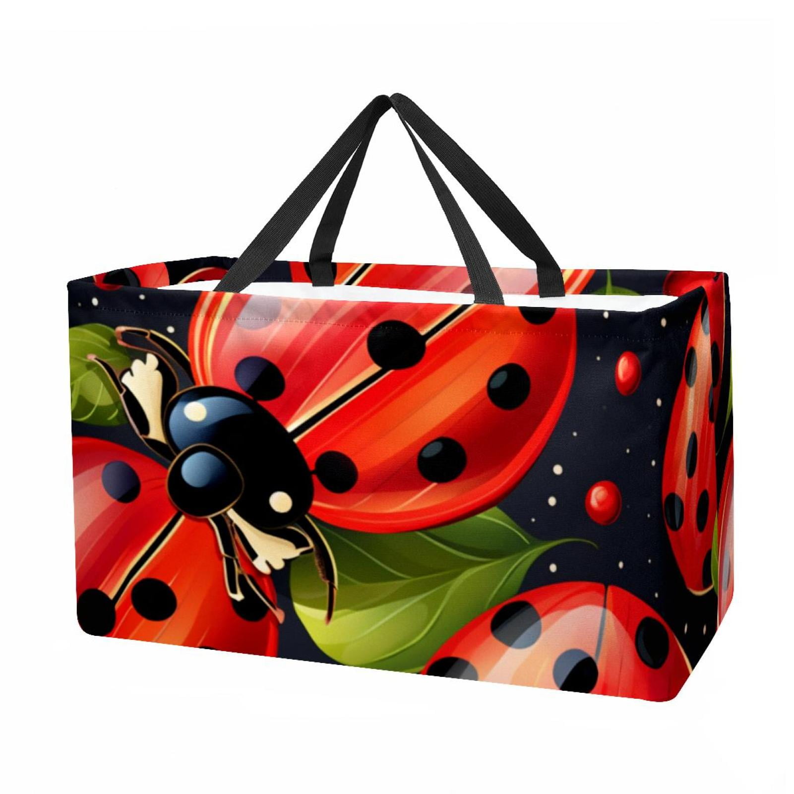 Seven Starred Ladybird Collapsible Oxford Cloth Storage Bin: Reusable ...