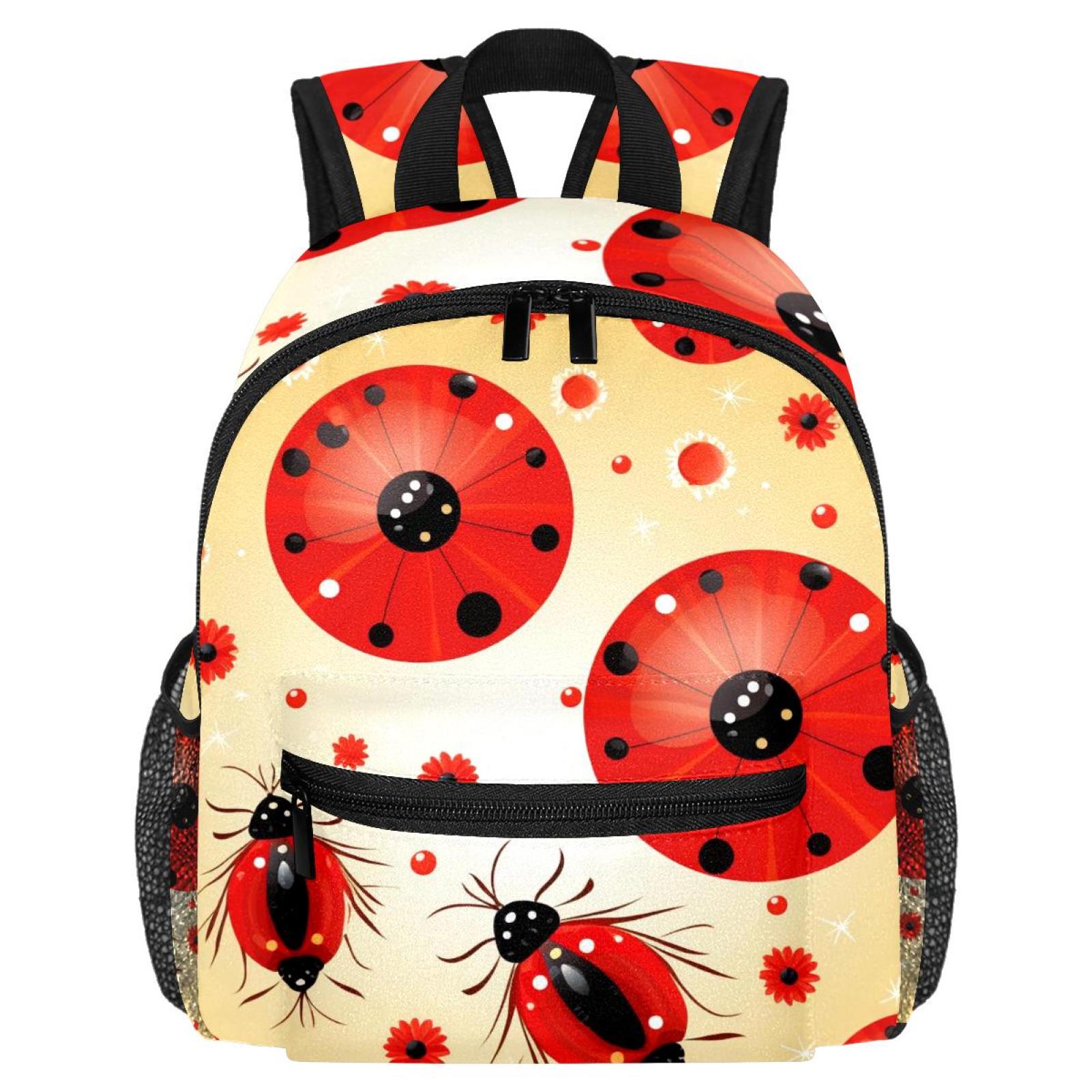 Seven Starred Ladybird Cute Book Bag with Adjustable Shoulder Strap ...