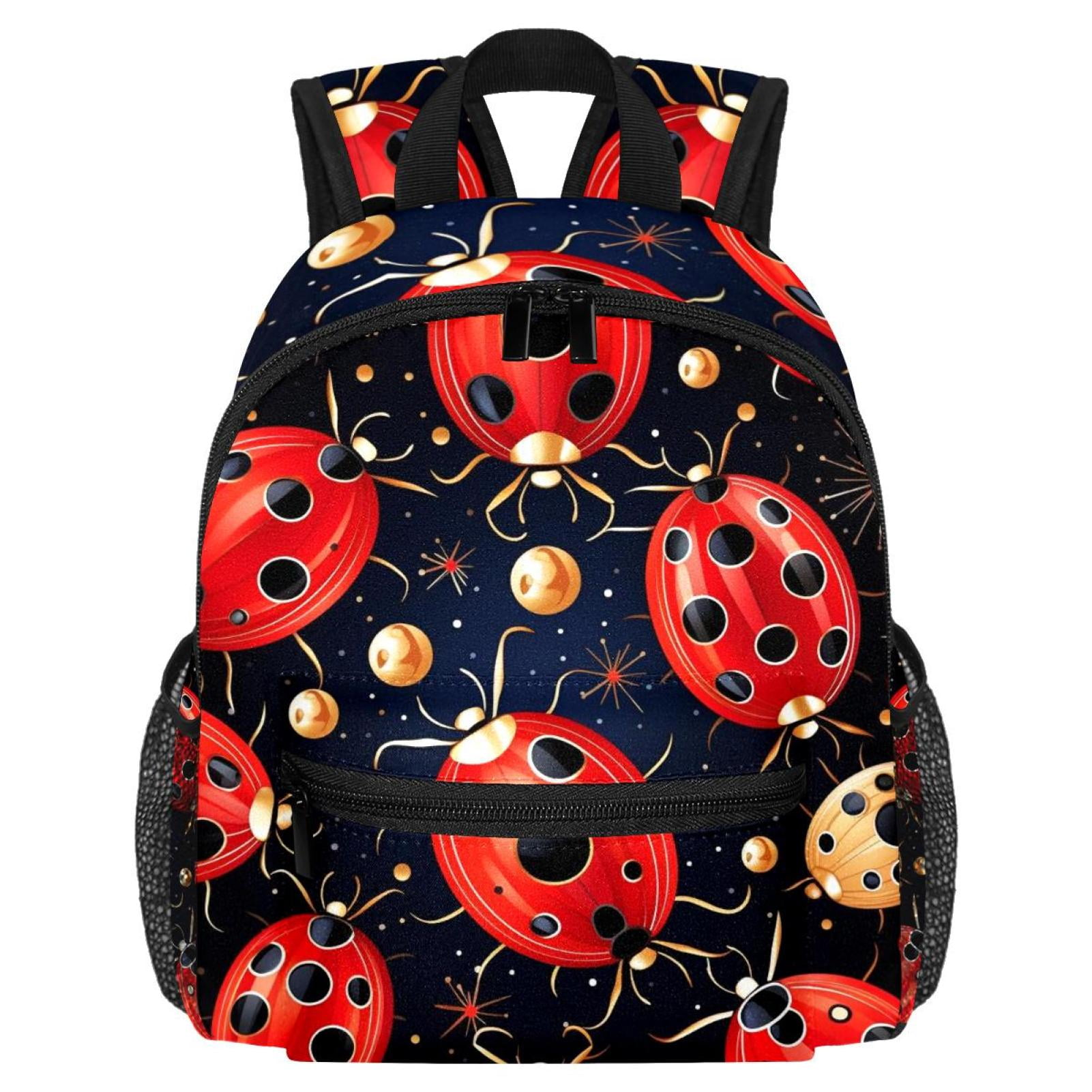 Seven Starred Ladybird Cute Book Bag with Adjustable Shoulder Strap ...