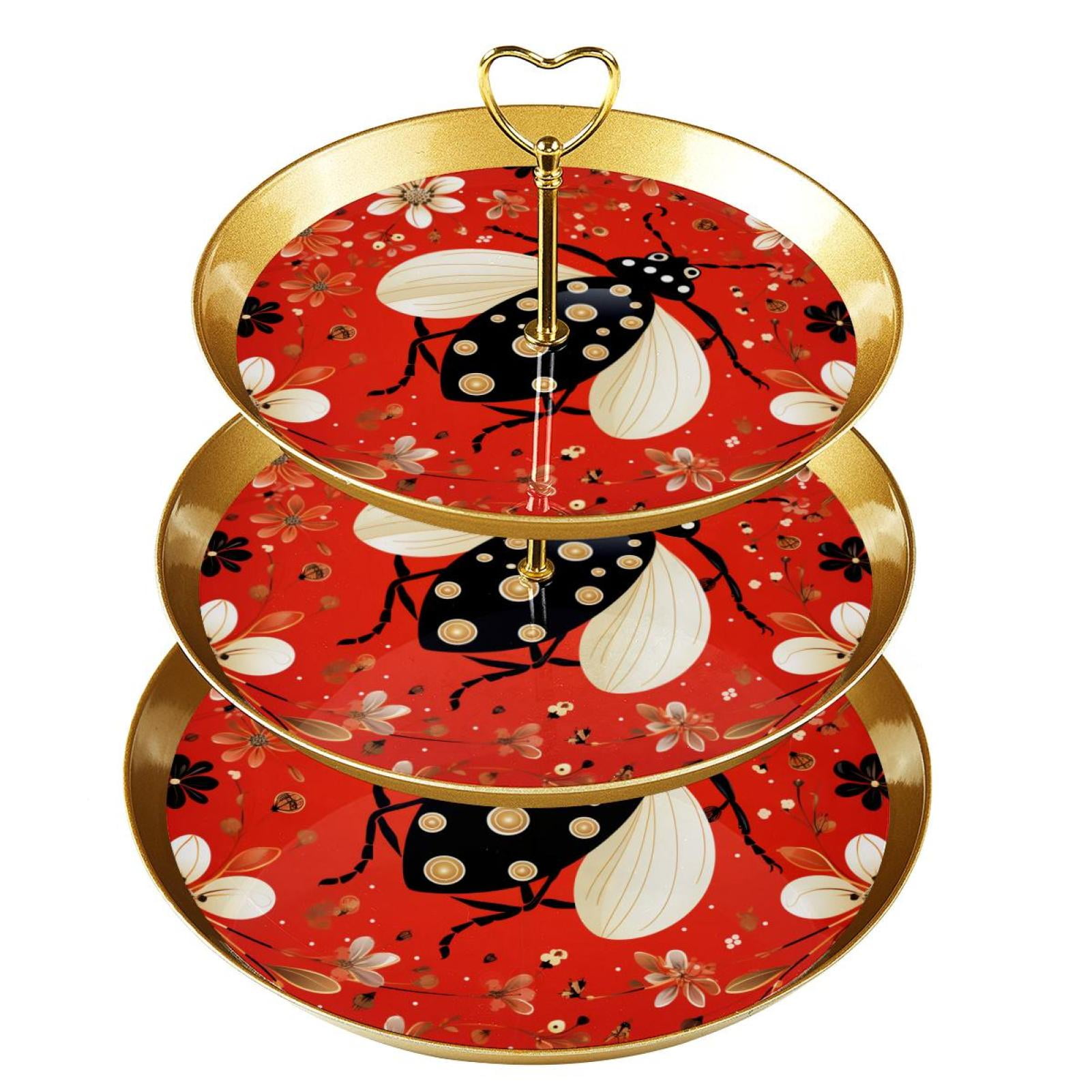 Seven Starred Ladybird Elegant Plastic Discs Necklace Holder Stand with ...