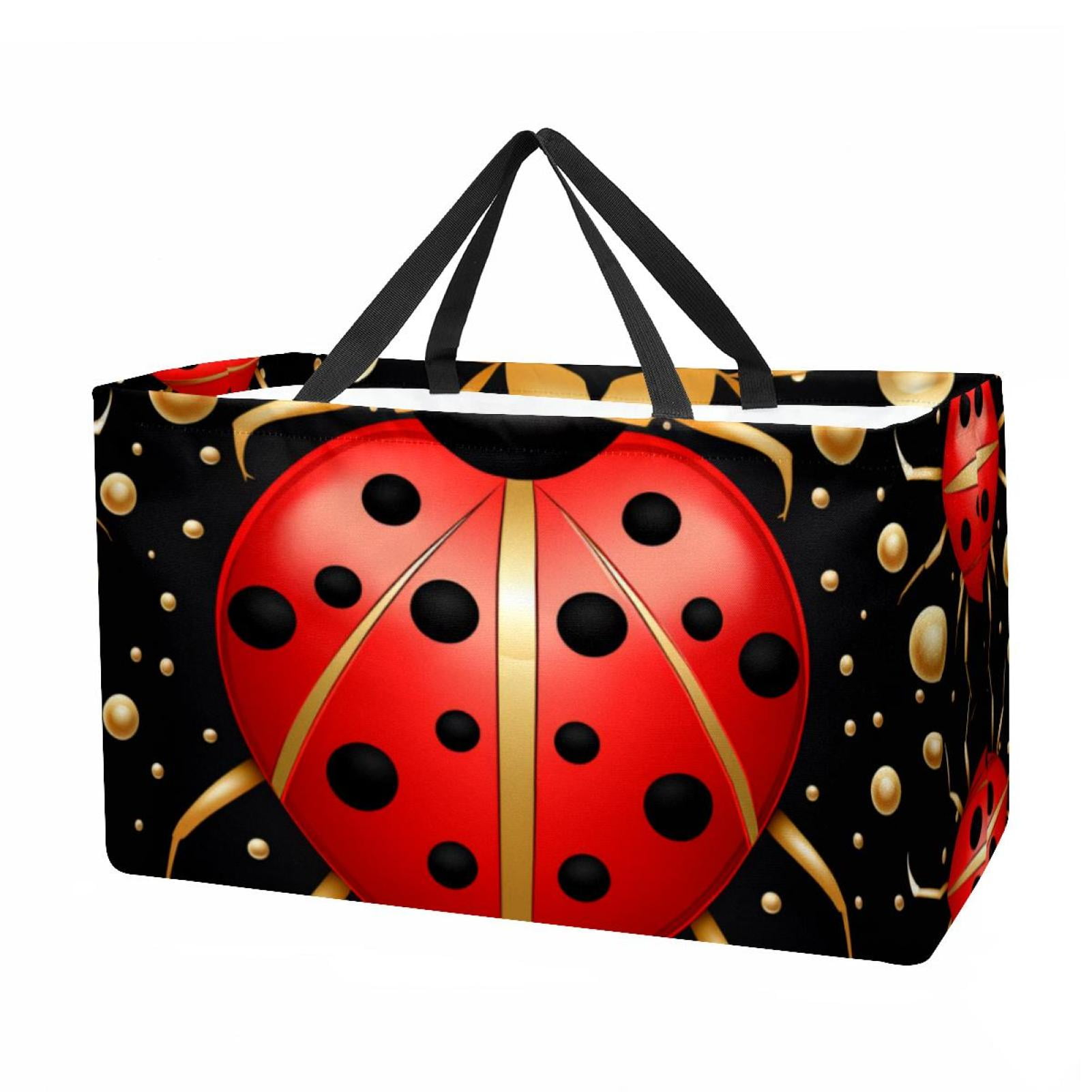 Seven Starred Ladybird Foldable Reusable Oxford Cloth Laundry Basket ...