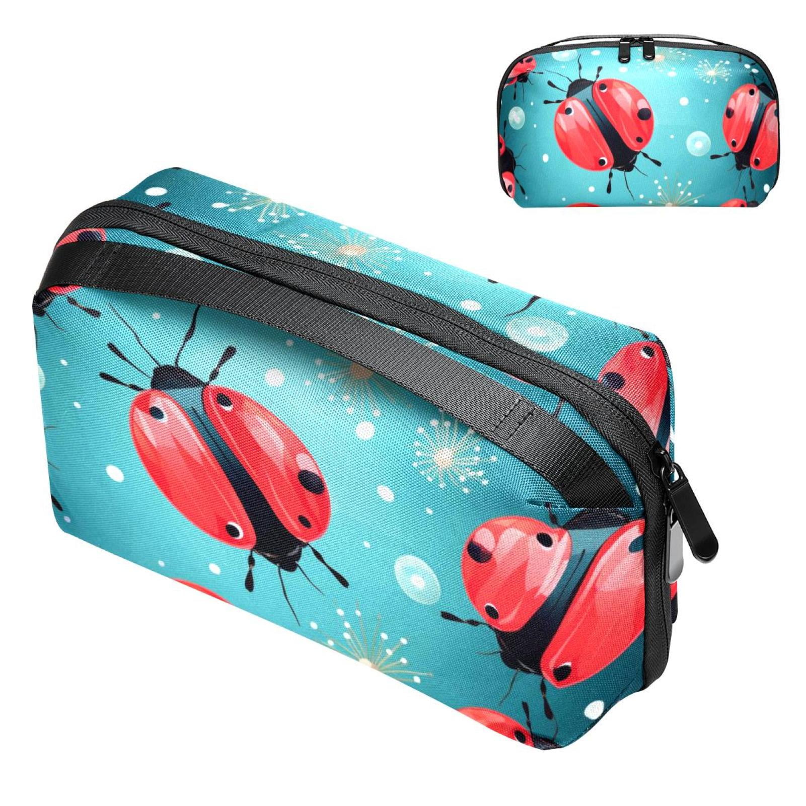 Seven Starred Ladybird Hard Drive Bag Travel Organizer Phone Charger ...