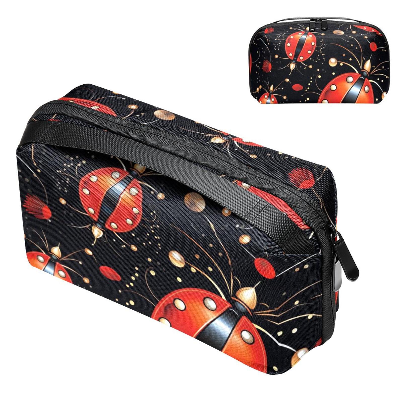 Seven Starred Ladybird Hard Drive Bag Travel Organizer Phone Charger ...