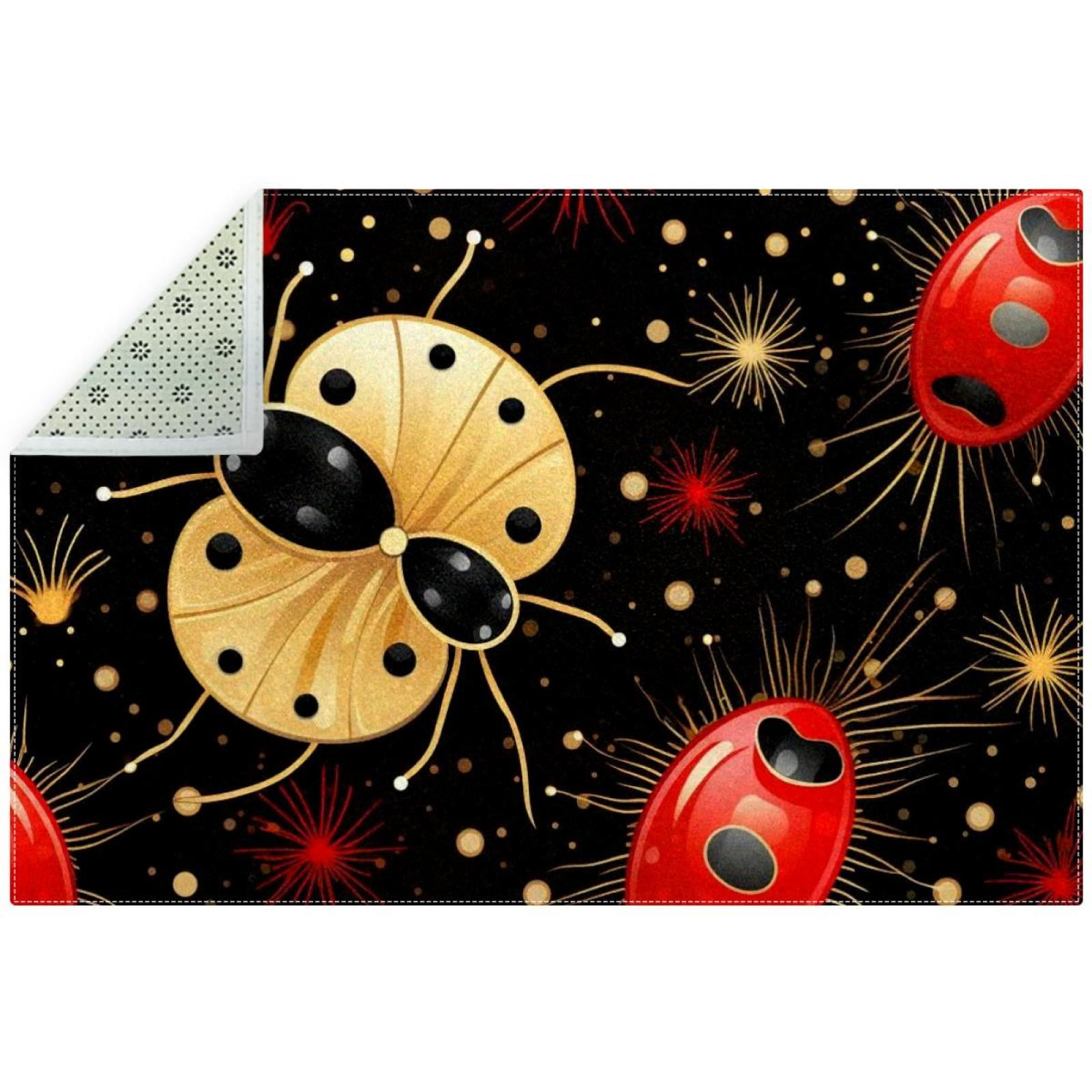 Seven Starred Ladybird High-Quality Polyester Indoor Floor Mat ...