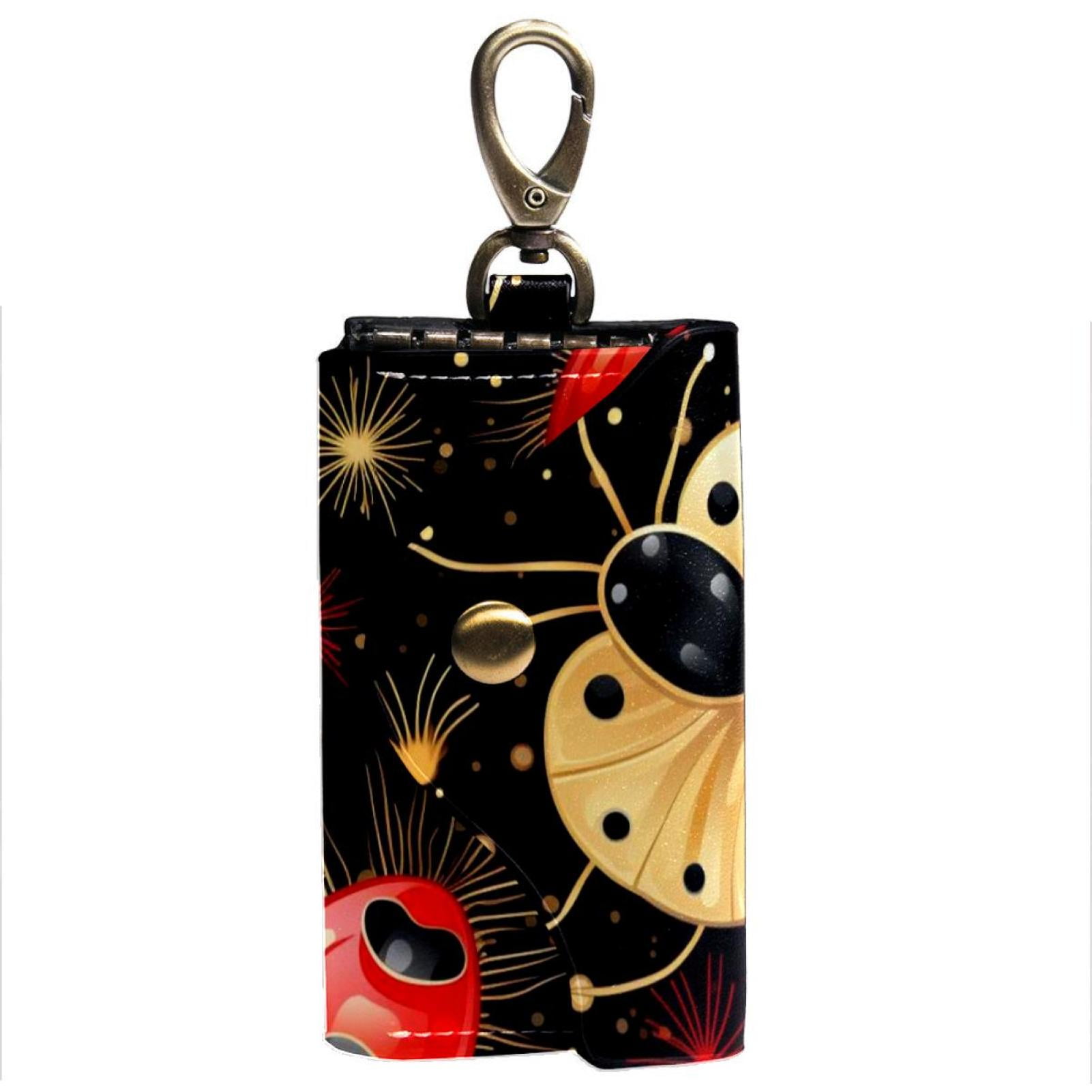 Seven Starred Ladybird Key Holder Wallet with 6 Hooks, Side Pockets ...