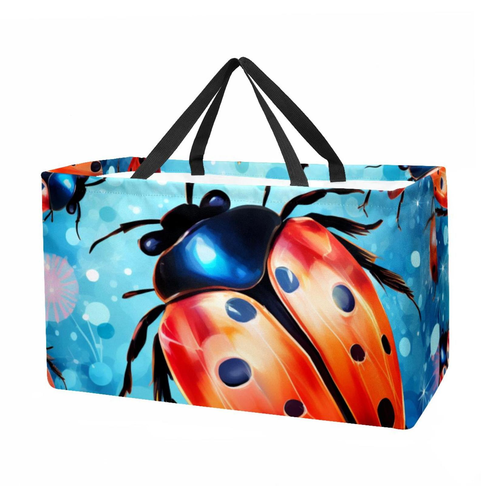 Seven Starred Ladybird Large Capacity Collapsible Cube Organizer Tote ...