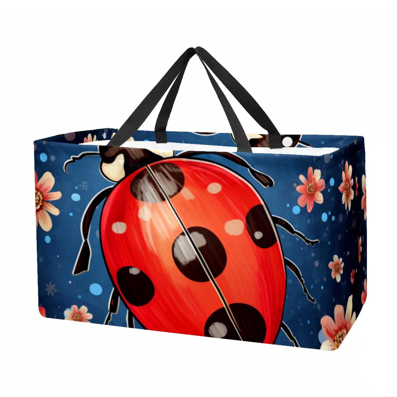 Seven Starred Ladybird Large Capacity Reusable Foldable Oxford Cloth ...