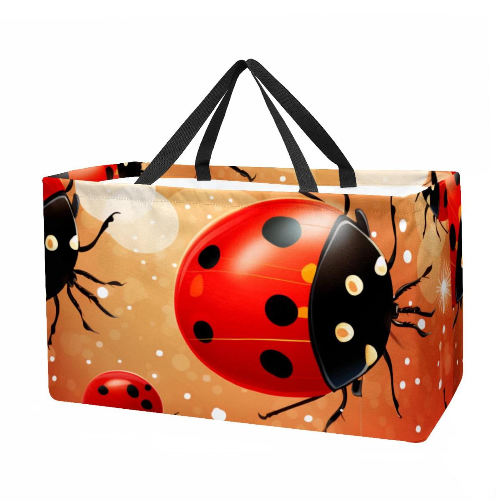 Seven Starred Ladybird Large Capacity Reusable Oxford Cloth Grocery ...