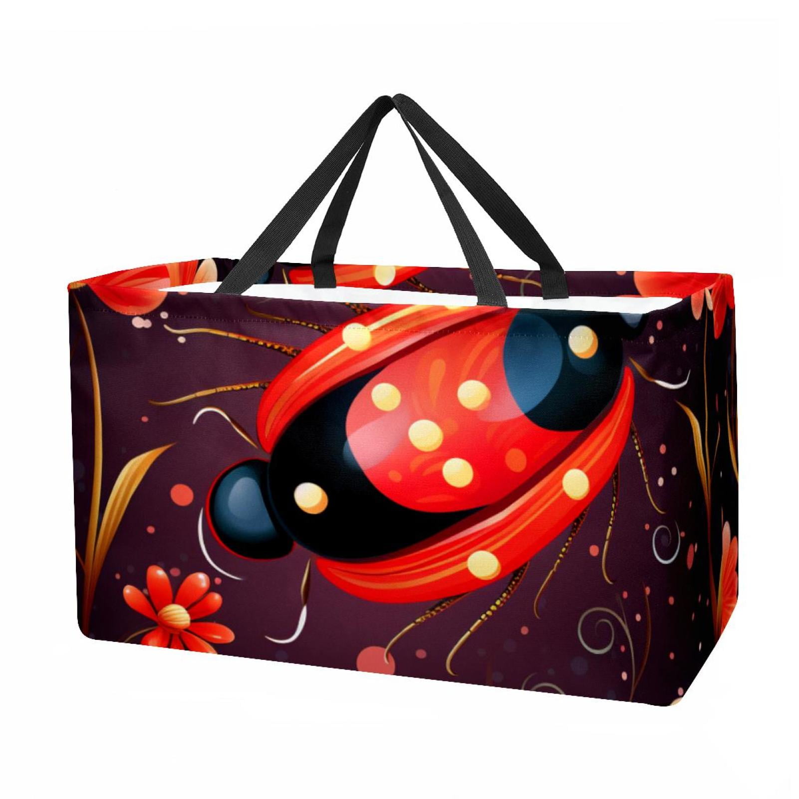 Seven Starred Ladybird Large-capacity Foldable Reusable Shopping Bag ...