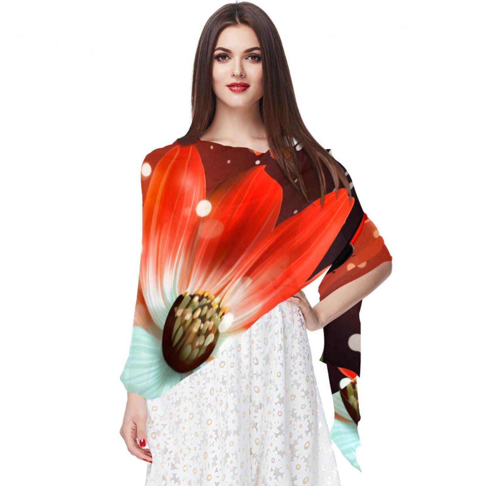 Seven Starred Ladybird Light and Breathable Chiffon Yarn Silk scarf for ...