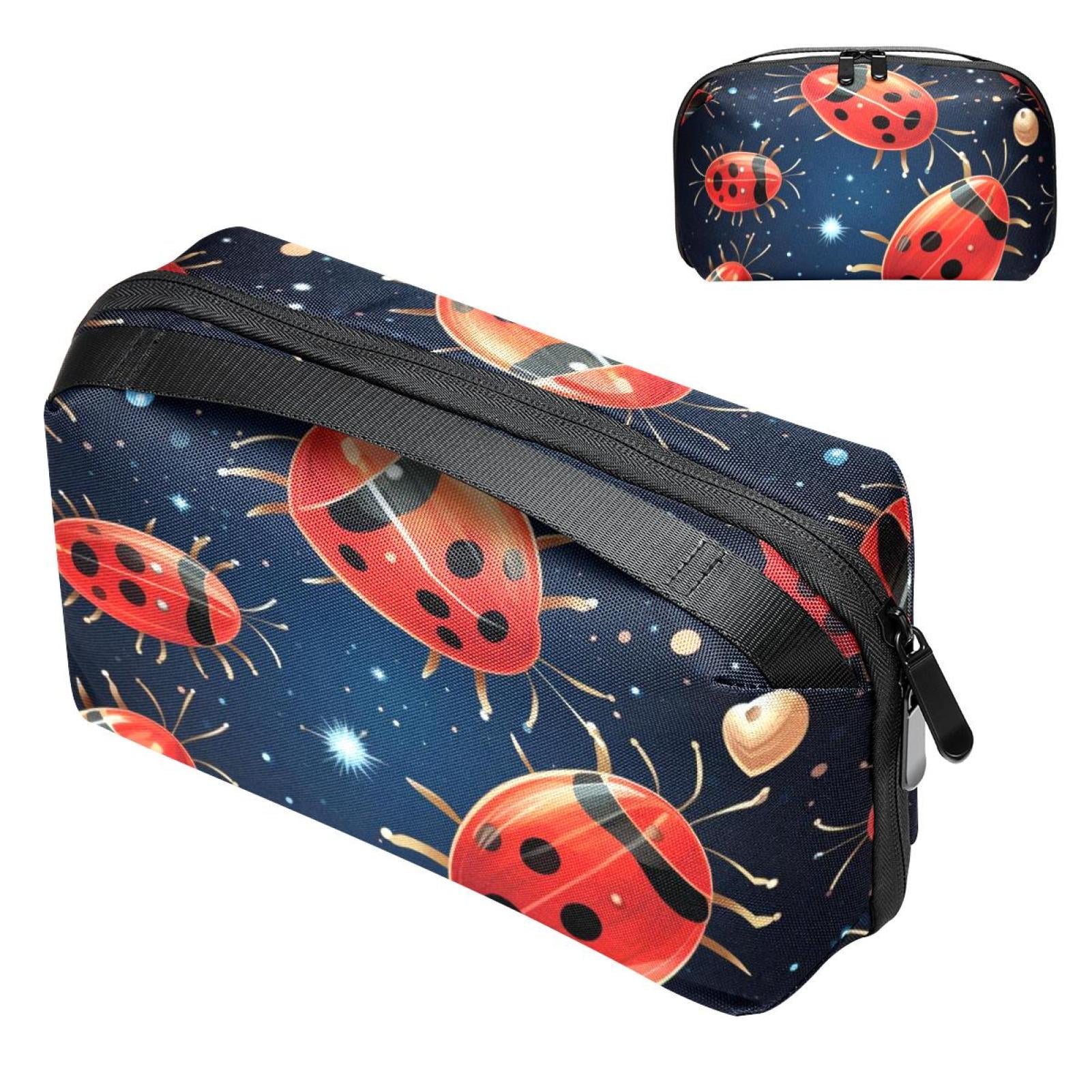 Seven Starred Ladybird Oxford Cloth Waterproof USB Pouch with Hard ...