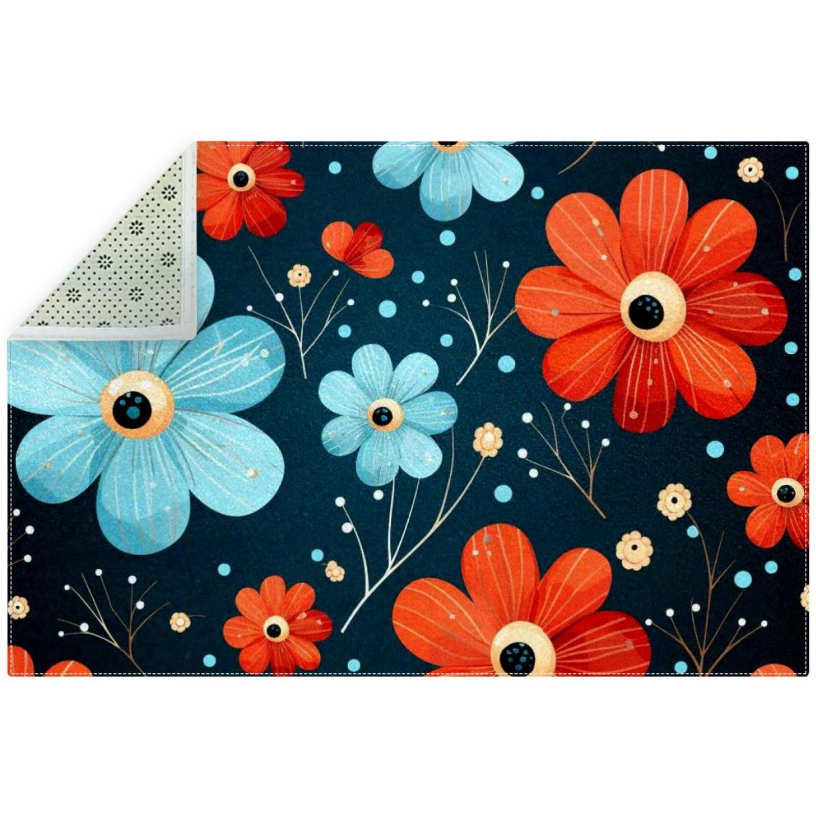 Seven Starred Ladybird Polyester Right Angle Door Rug - Entryway Mat ...