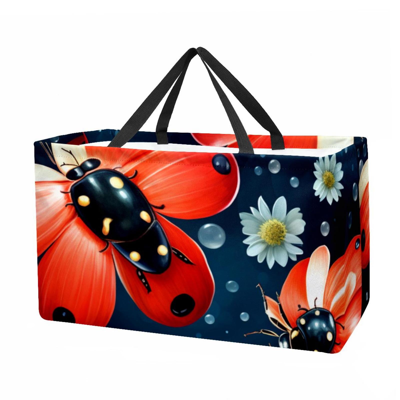 Seven Starred Ladybird Reusable Foldable Large Capacity Oxford Cloth ...
