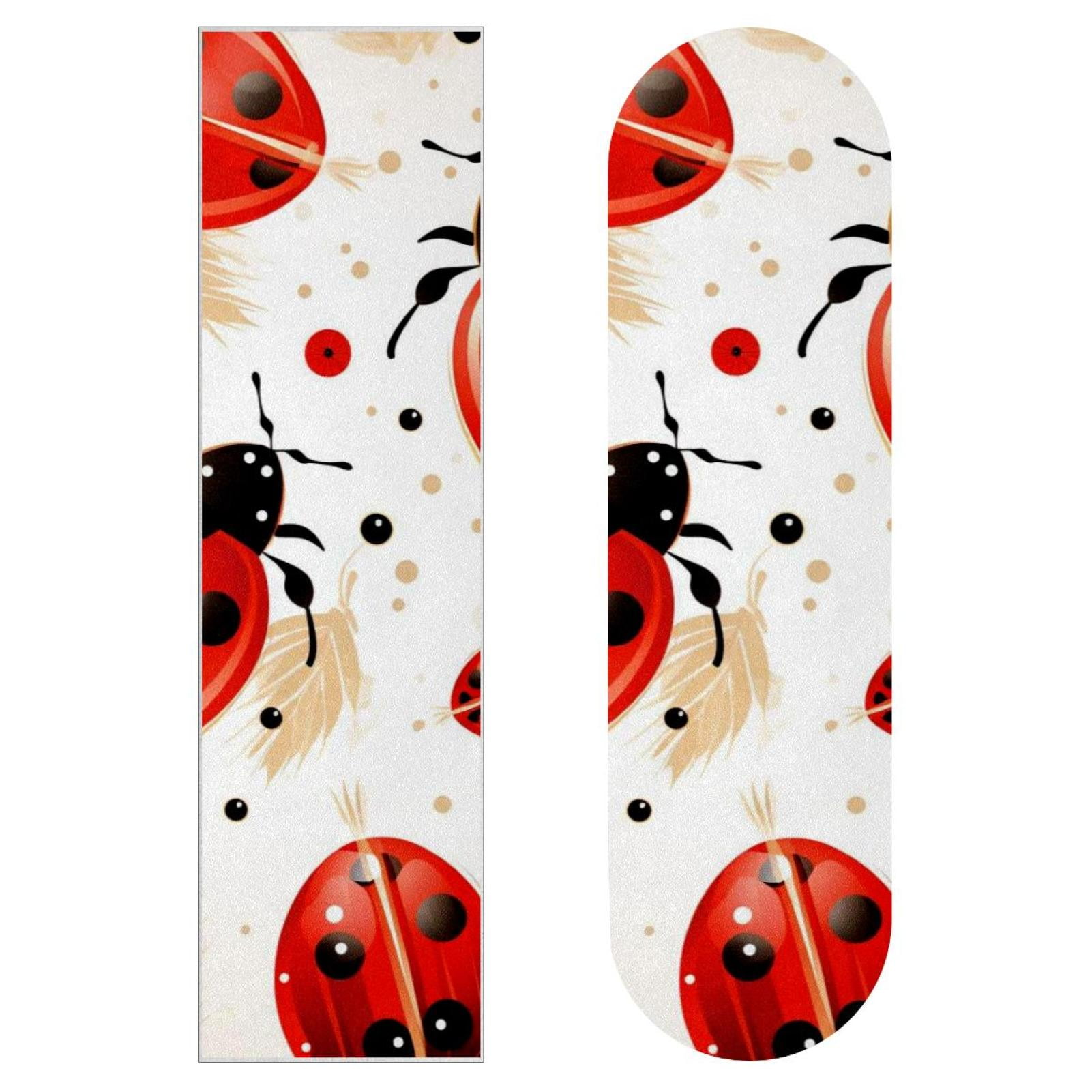 Seven Starred Ladybird Skateboard Grip Tape Stickers 2 Pack for Deck ...