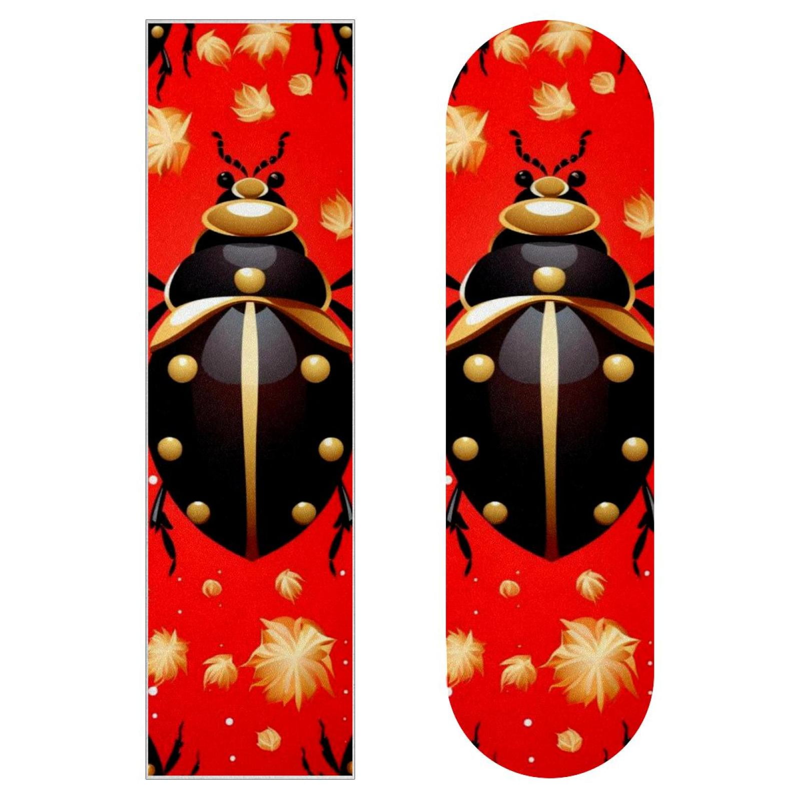 Seven Starred Ladybird Skateboard Stickers Pack of Two Emery PVC Back 8 ...