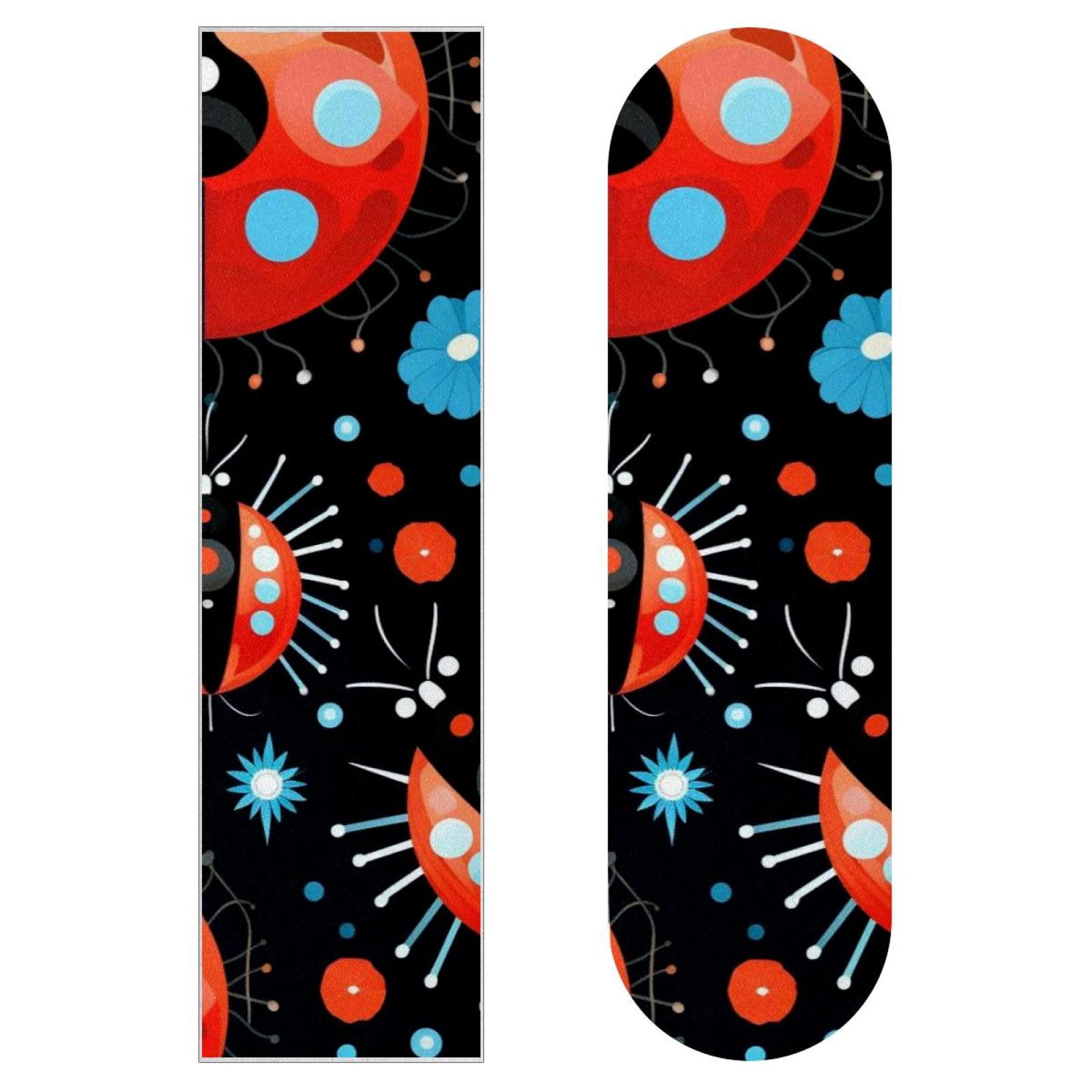 Seven Starred Ladybird Skateboard Stickers Pack of Two Emery PVC Back 8 ...