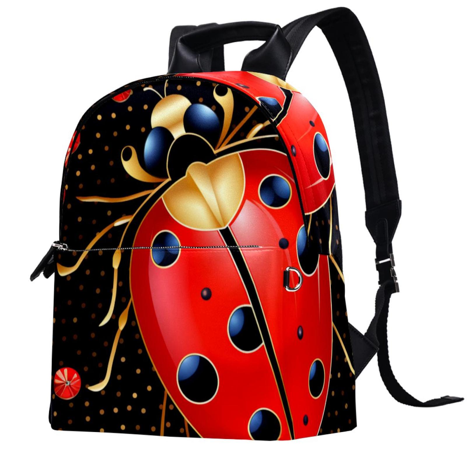 Seven Starred Ladybird Stylish Leather Baby Backpack with Adjustable ...